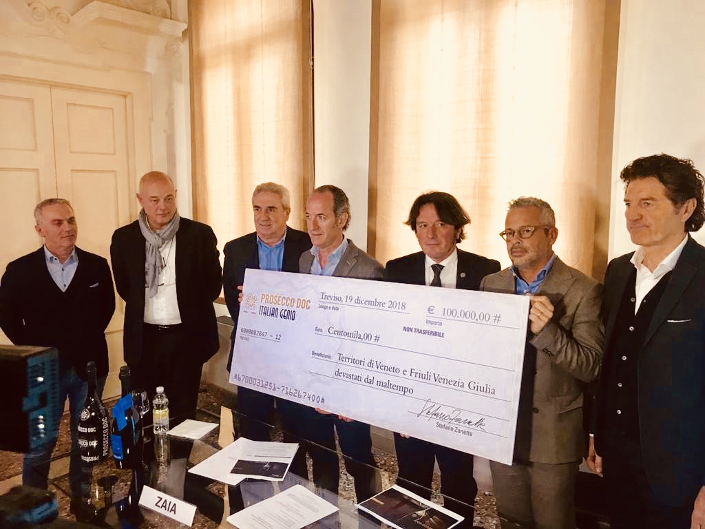 SOLIDARIETA’ ITALIANA | Dal Consorzio Prosecco DOC 100mila euro a ...